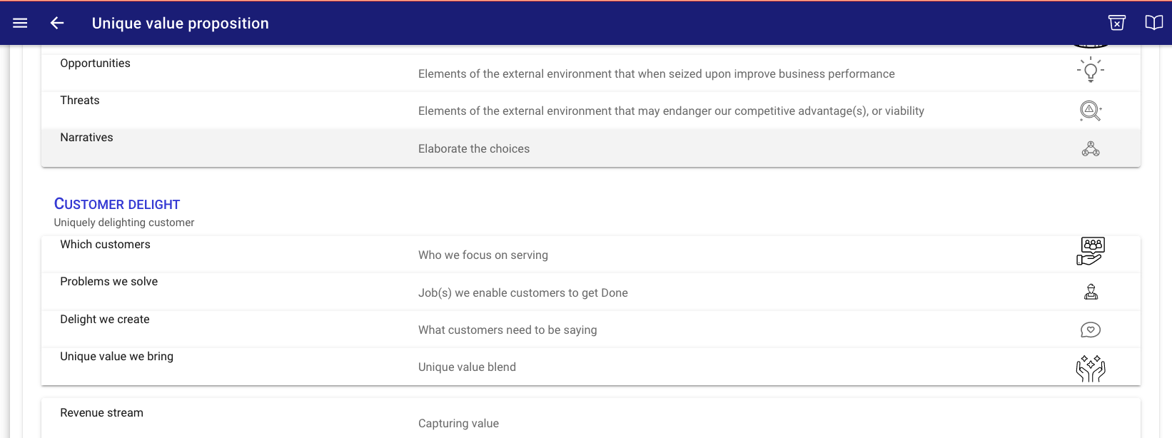 StrategyCAD Guide - Choice 3 Revenue models